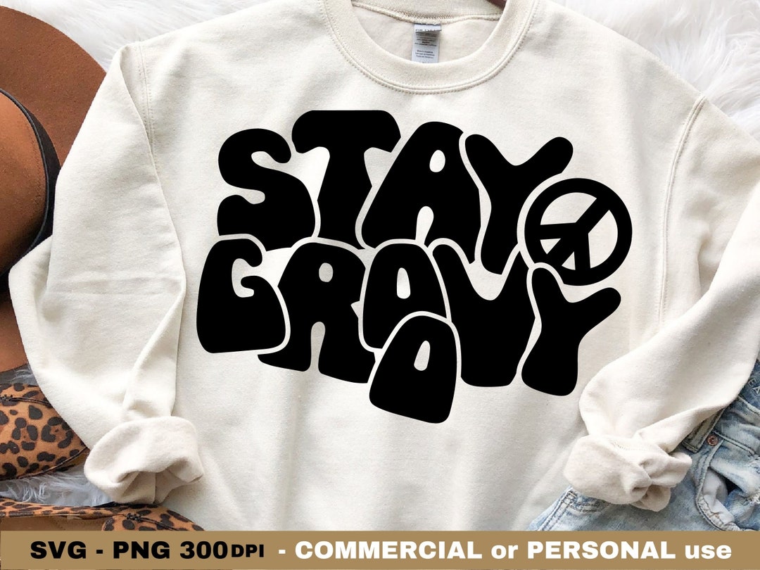 Stay Groovy SVG PNG, Retro SVG, Peace Sign, 70's Hippie Design, Vintage ...