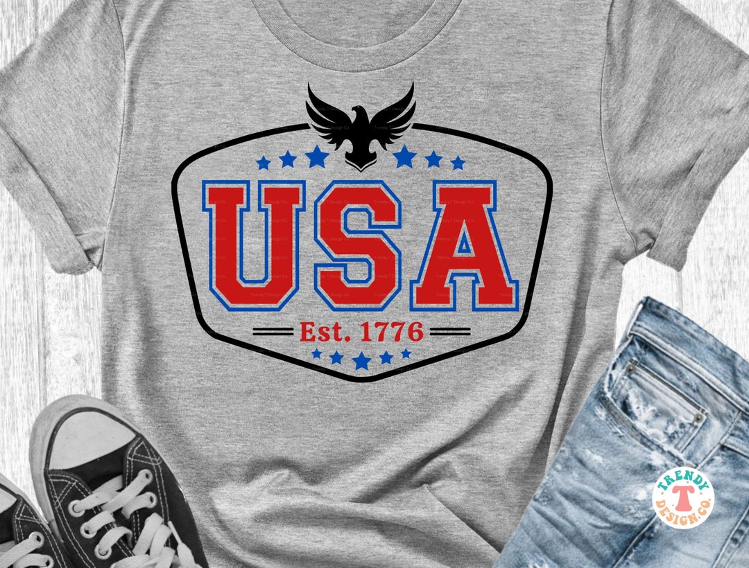 USA SVG PNG, Patriotic 4th of July Svg With American Eagle and Stars ...