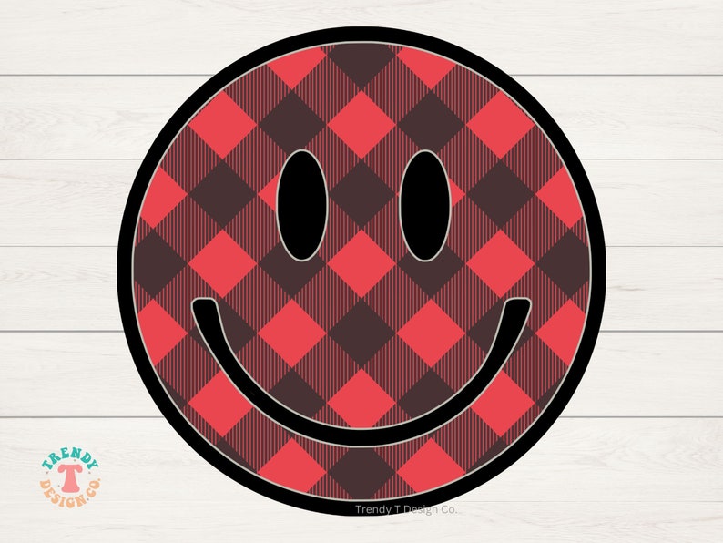Flannel Smile Face PNG Retro Christmas Smile Face PNG Smile - Etsy