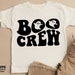 Boo Crew SVG PNG, Kids Halloween Shirt SVG, Retro Wavy Text, Ghosts ...