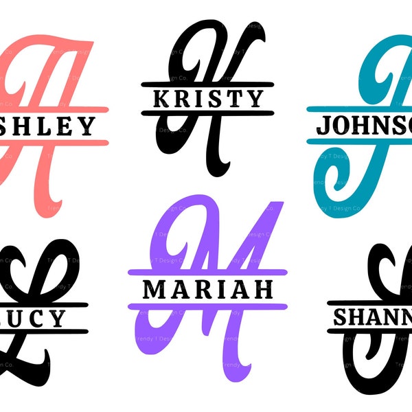 Cricut Monograms Do It Yourself - Etsy