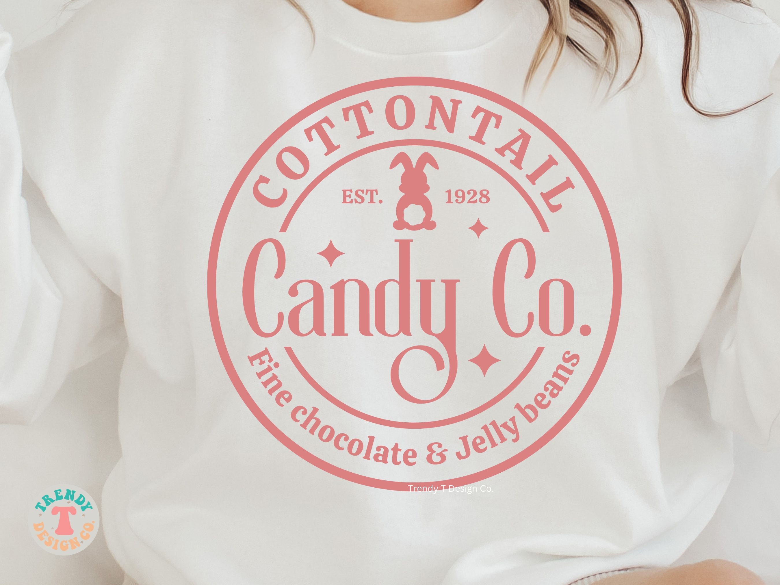 Cottontail Candy Co SVG PNG Easter Shirt SVG Easter Bunny - Etsy