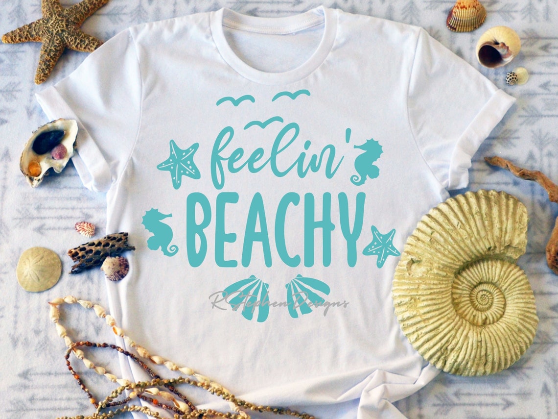 Feeling Beachy SVG PNG Feelin' Beachy Summer Vacation - Etsy
