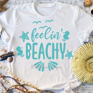 Feeling Beachy SVG PNG, Feelin' Beachy, Summer Vacation Beach Quote ...