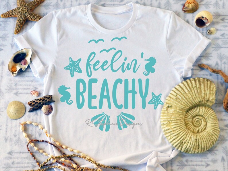Feeling Beachy SVG PNG, Feelin' Beachy, Summer Vacation Beach Quote ...