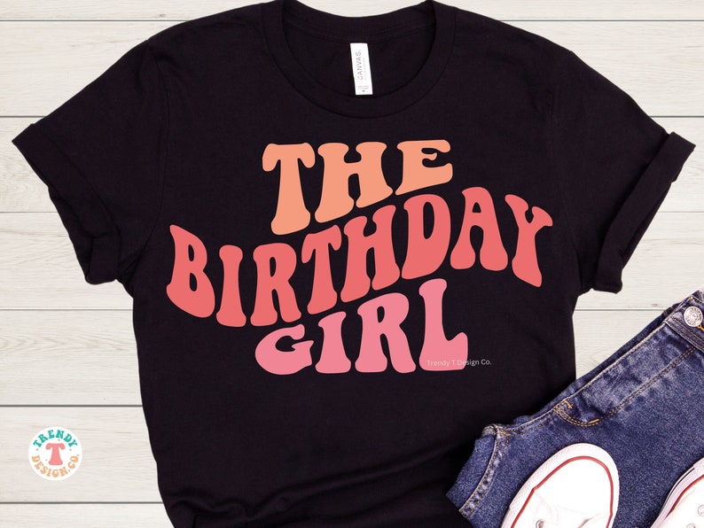 Birthday Girl SVG PNG Birthday Shirt SVG Retro Svg File for - Etsy