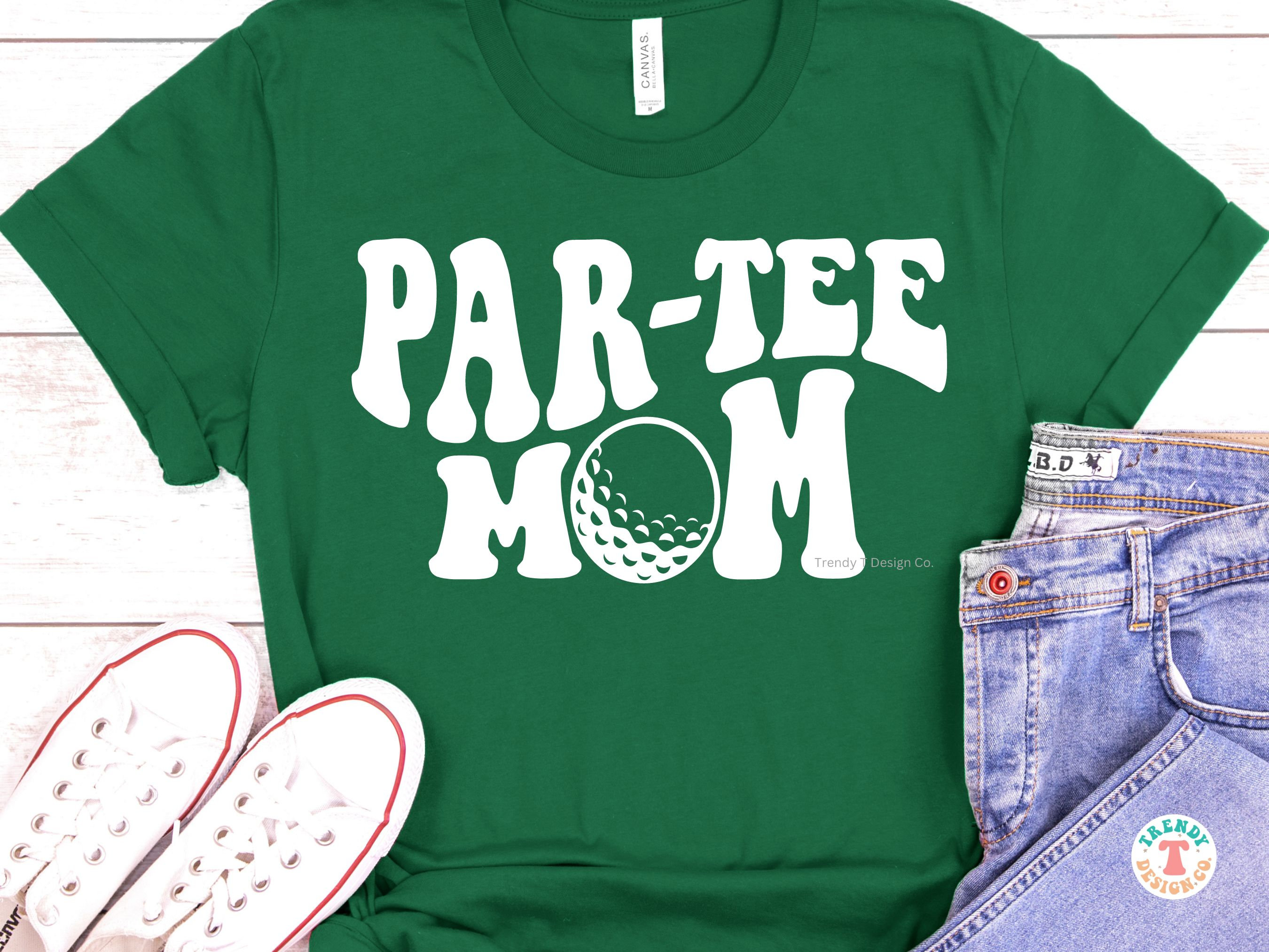 Par-tee Mom SVG PNG, Golf Shirt SVG, Golfing Svg, Golfer Svg, Retro ...