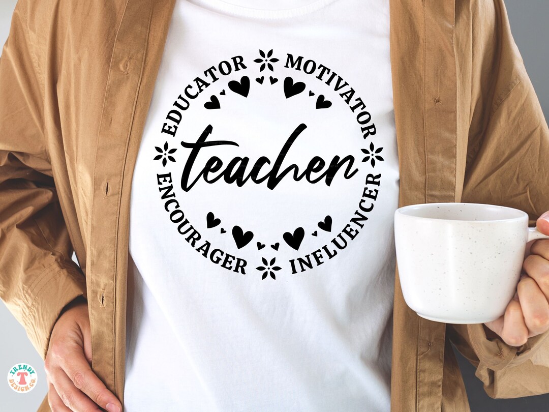 Teacher SVG PNG, Teacher PNG, Motivator, Educator Svg, School Teacher ...