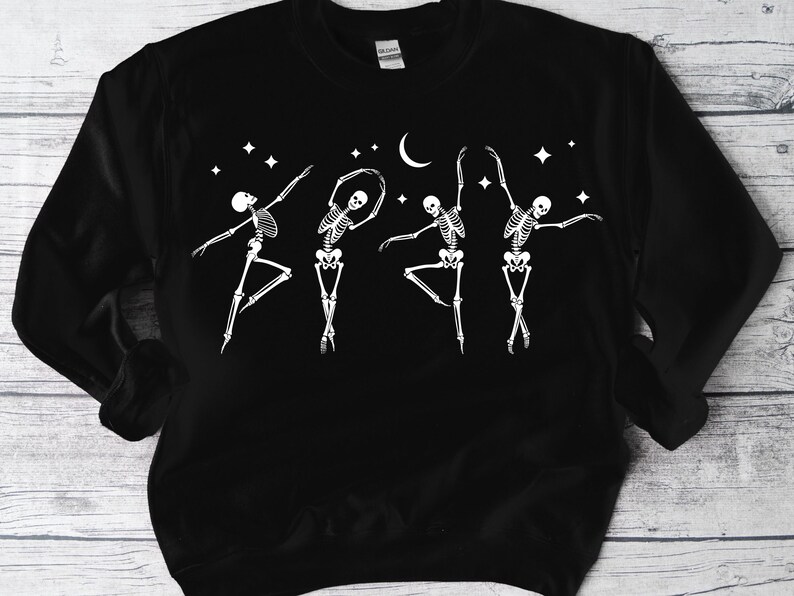 Fall Skeletons PNG SVG Skeleton Dance PNG Sweatshirt Png - Etsy