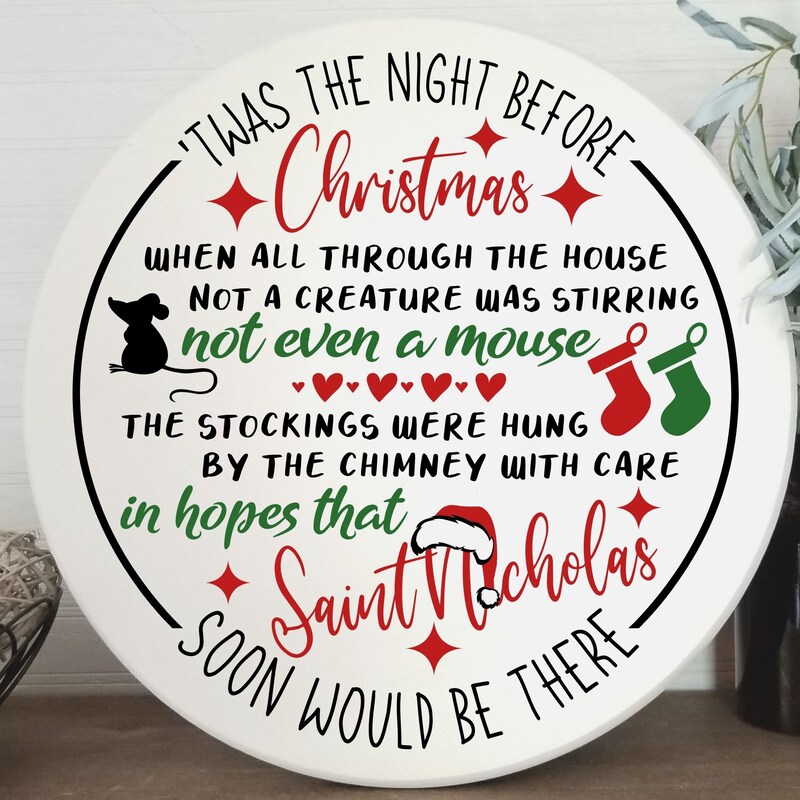 Twas the Night Before Christmas Clip Art - Etsy