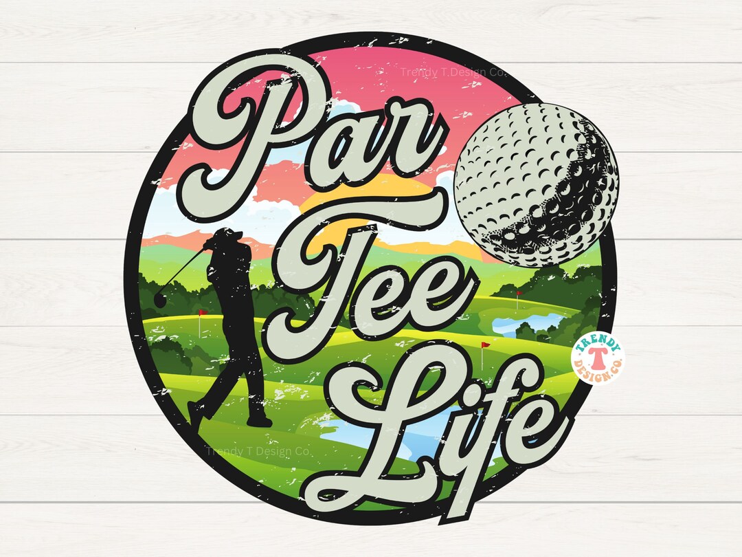 Golfing PNG, Golf PNG, Golfer PNG, Par-tee Life, Distressed & Solid ...