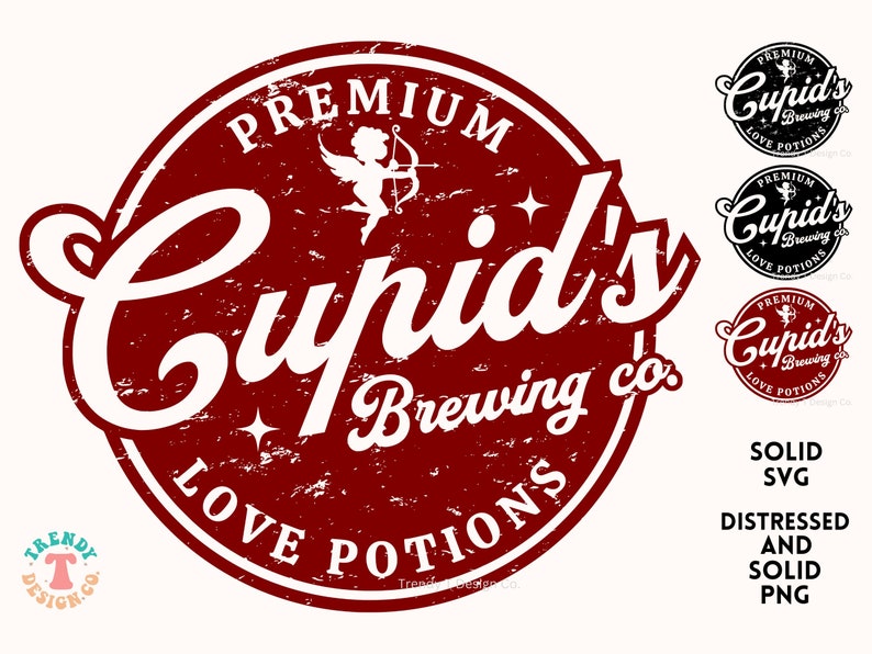 Cupid's Brewing Co SVG PNG Premium Love Potions - Etsy