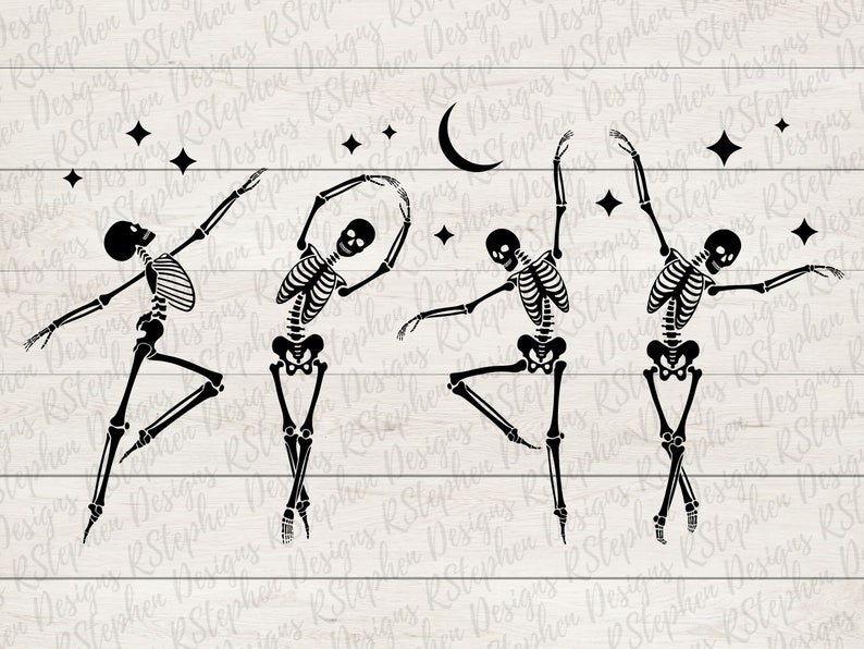 Fall Skeletons PNG SVG Skeleton Dance PNG Sweatshirt Png - Etsy