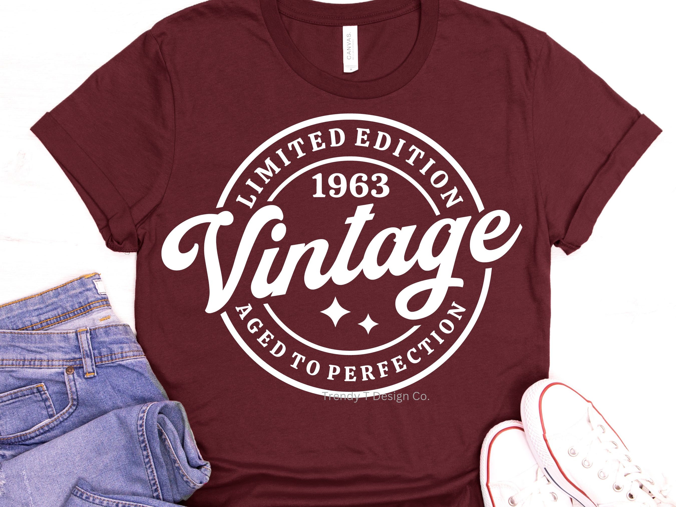 60th Birthday SVG PNG 1963 Birthday SVG Retro Vintage - Etsy Australia