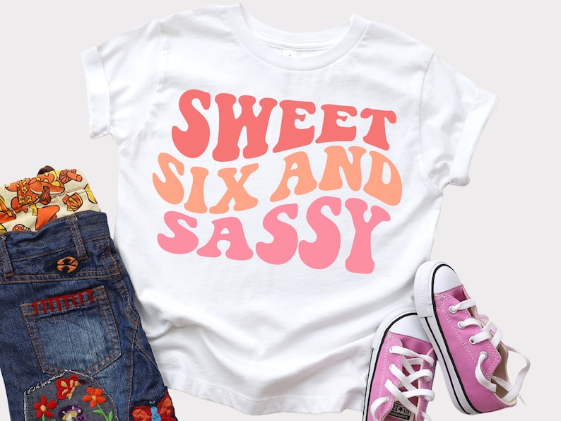 6th Birthday SVG PNG Girls Sixth Birthday Sweet Six and - Etsy