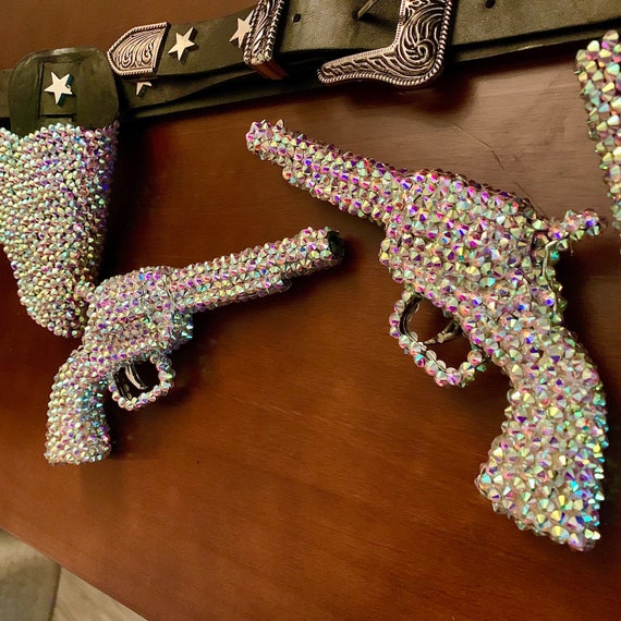 Rhinestone Cowgirl Guns Belt Holster Prop Set - Etsy