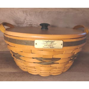 1999 Longaberger Popcorn Basket - Etsy