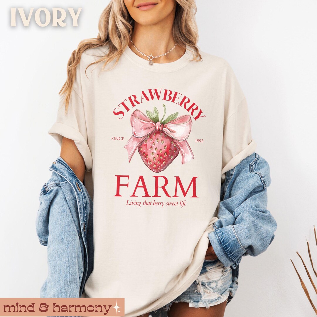 Strawberry Shirt Summer Fruit Graphic Tee Strawberry Lover Gift Fruity ...