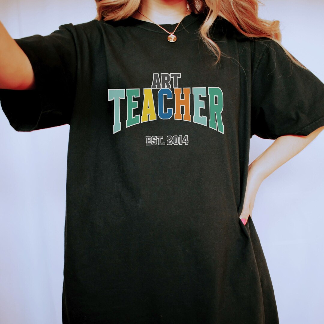 Custom Art Teacher Shirts, Art Teaching Tee, Art Teach Tshirt, Retro ...