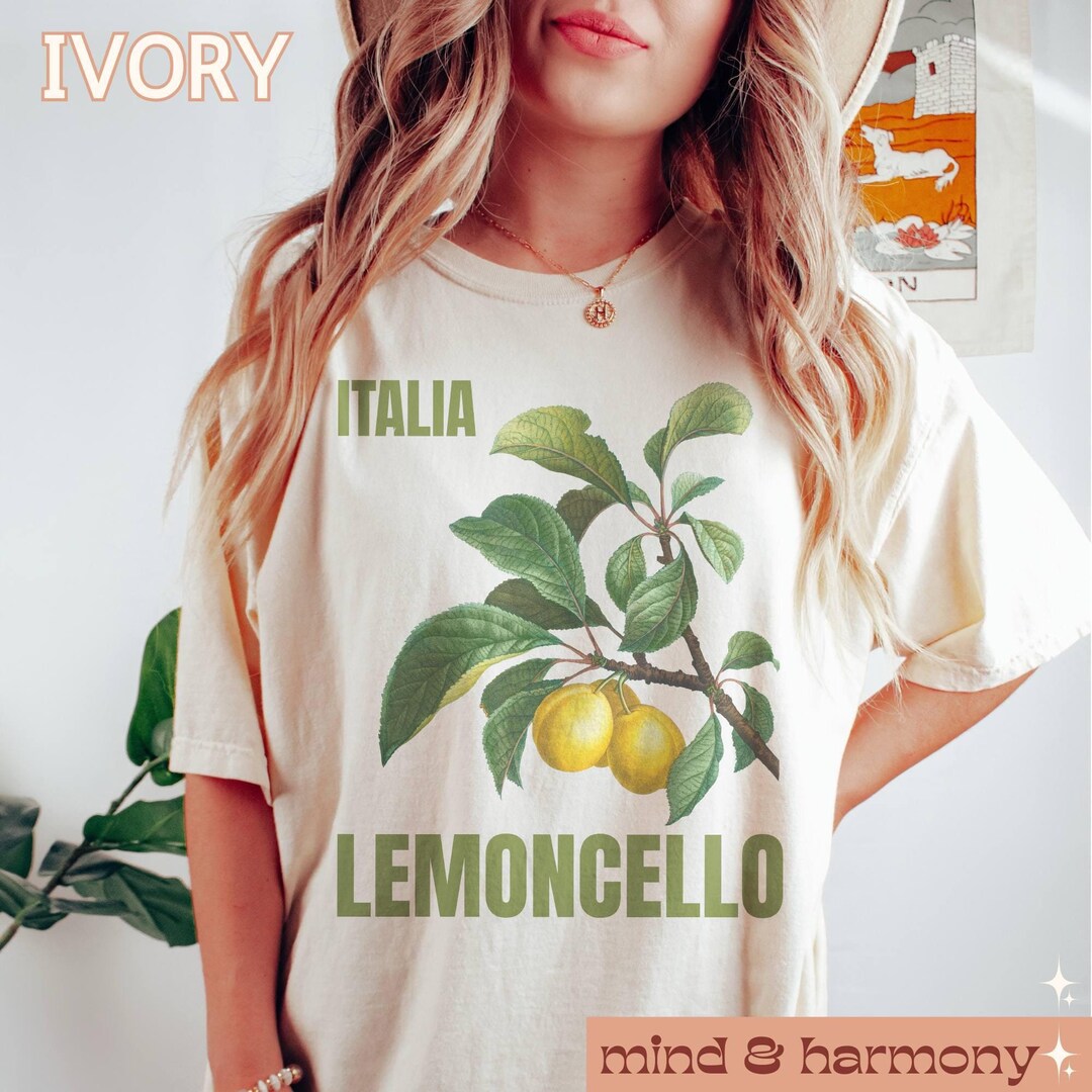 Italy Limoncello Comfort Color Shirt, Italian Cocktail Digestivo Tshirt ...