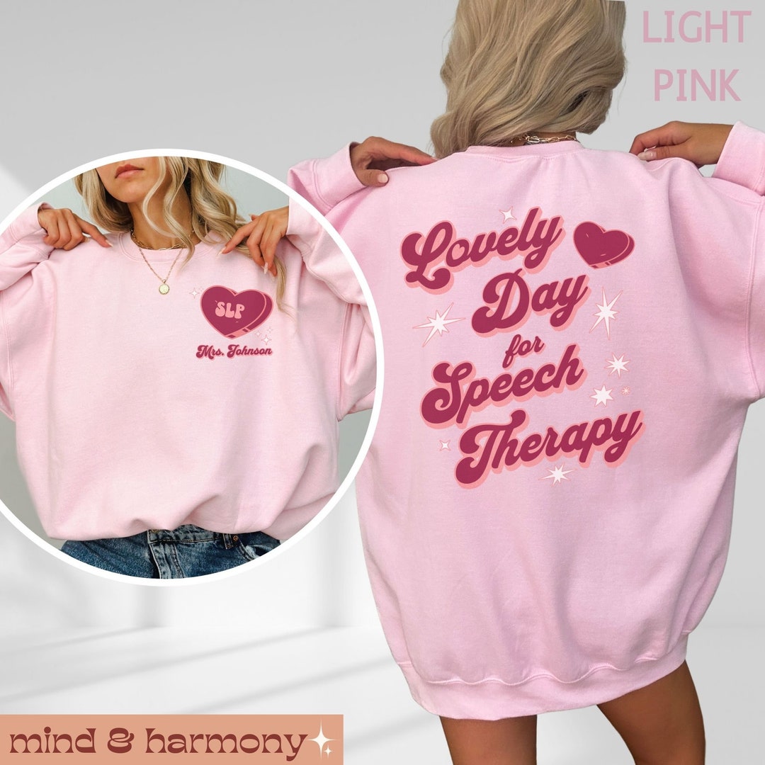 Speech Therapy Custom Valentines Day Sweatshirt, Cupid SLP Sweater ...