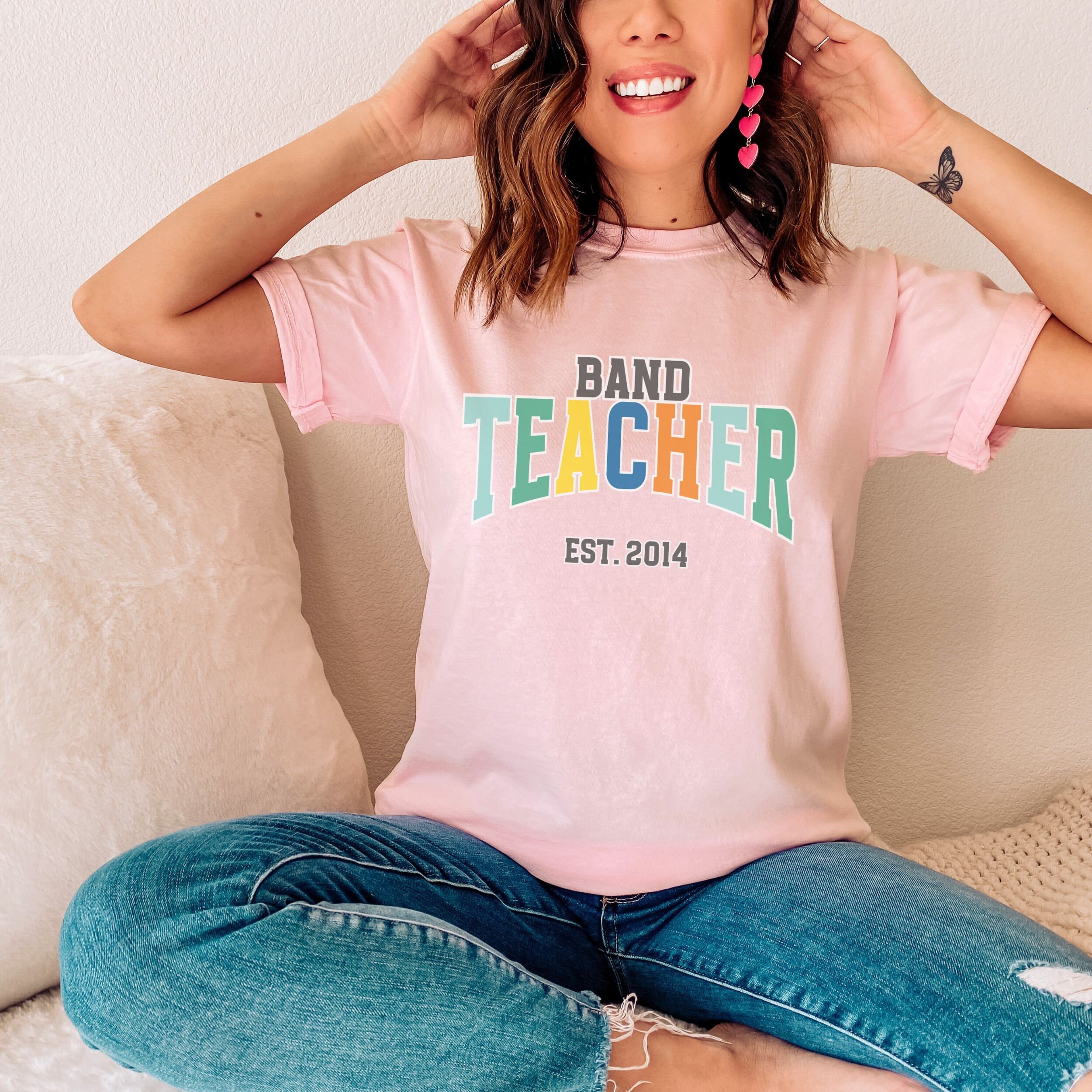 Custom Band Teacher Shirt Retro Collegiate Band Director Tee - Etsy