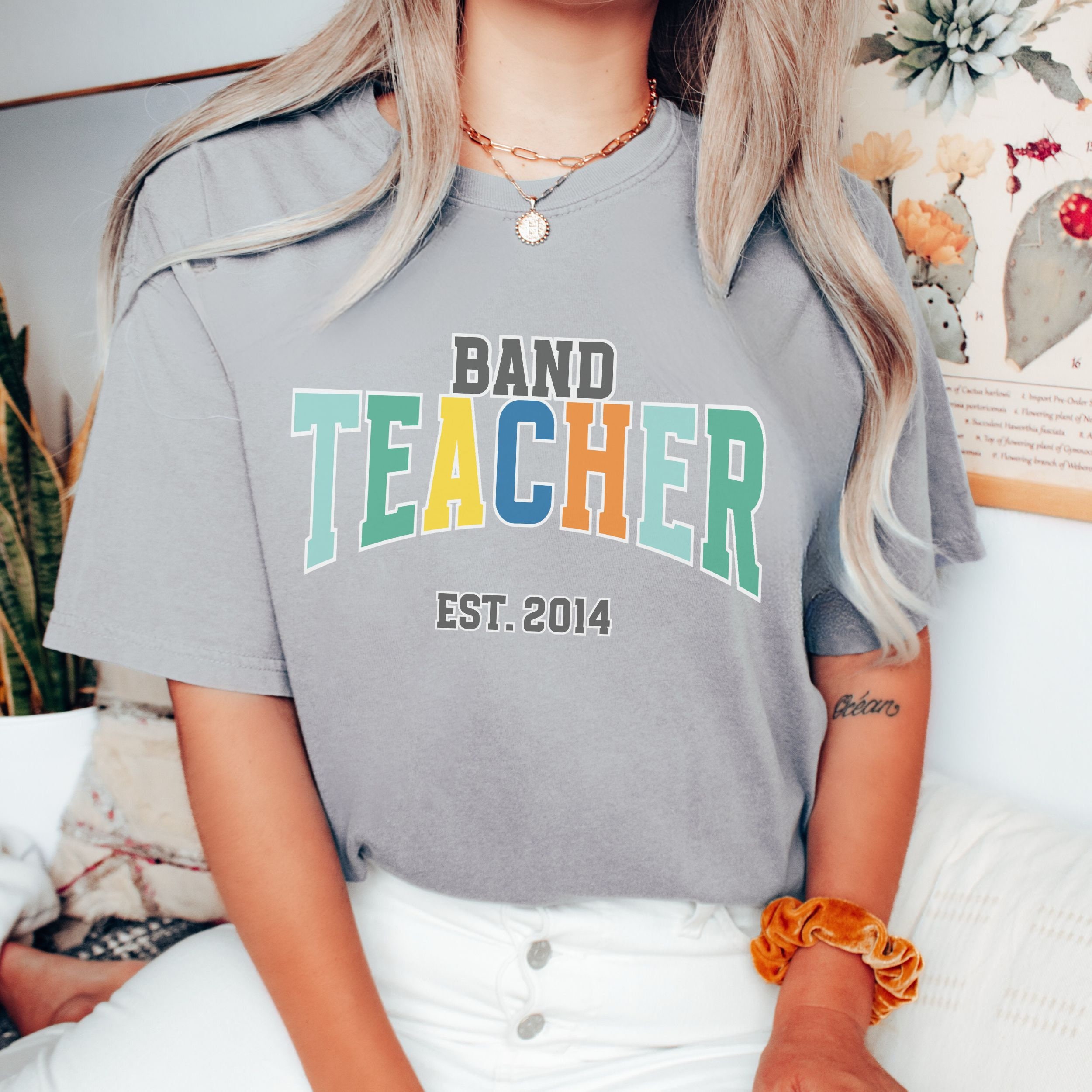 Custom Band Teacher Shirt Retro Collegiate Band Director Tee - Etsy