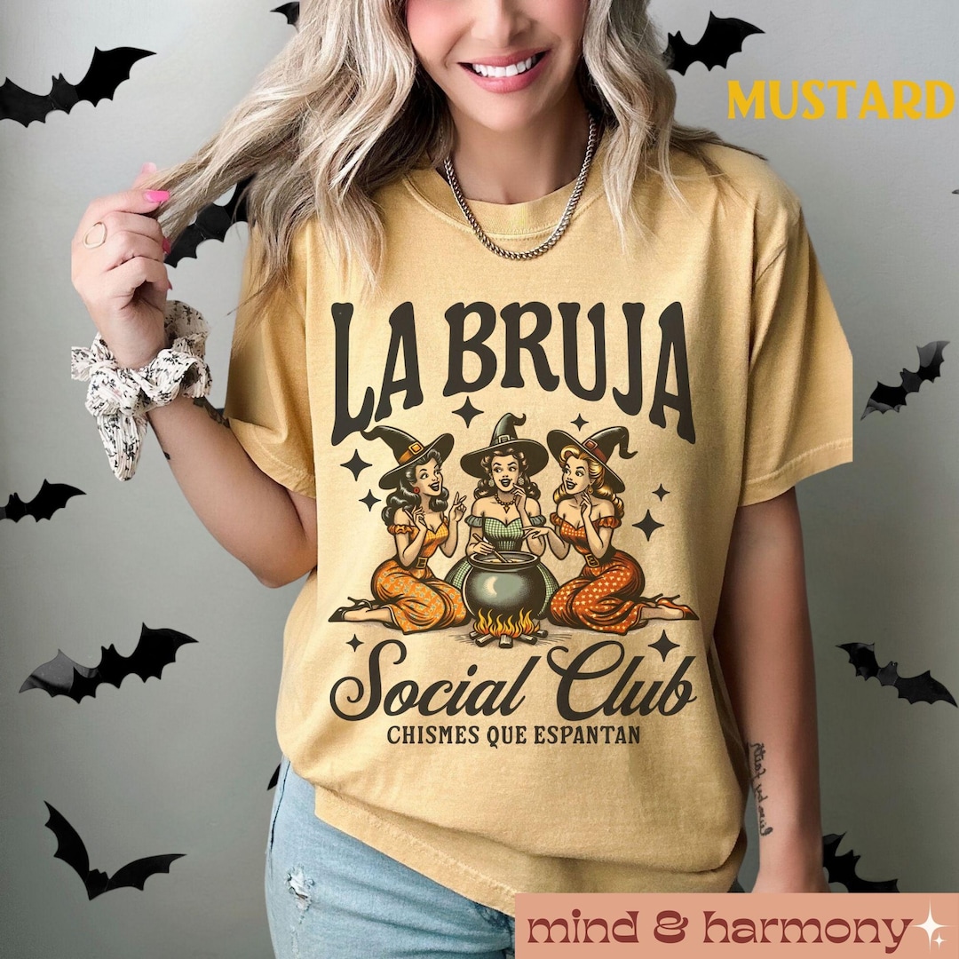 La Bruja Social Club Shirt, Chismosa Tshirt Chisme Espantan Latina ...