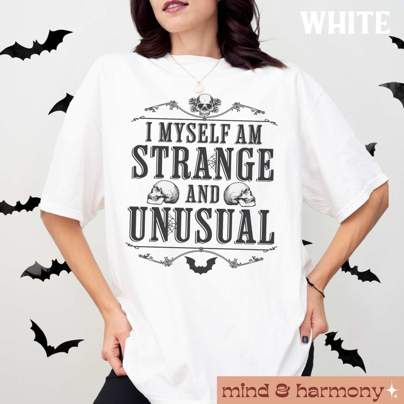 Strange Unusual Comfort Colors Shirt, Movie Inspired Horror Fan Gift ...