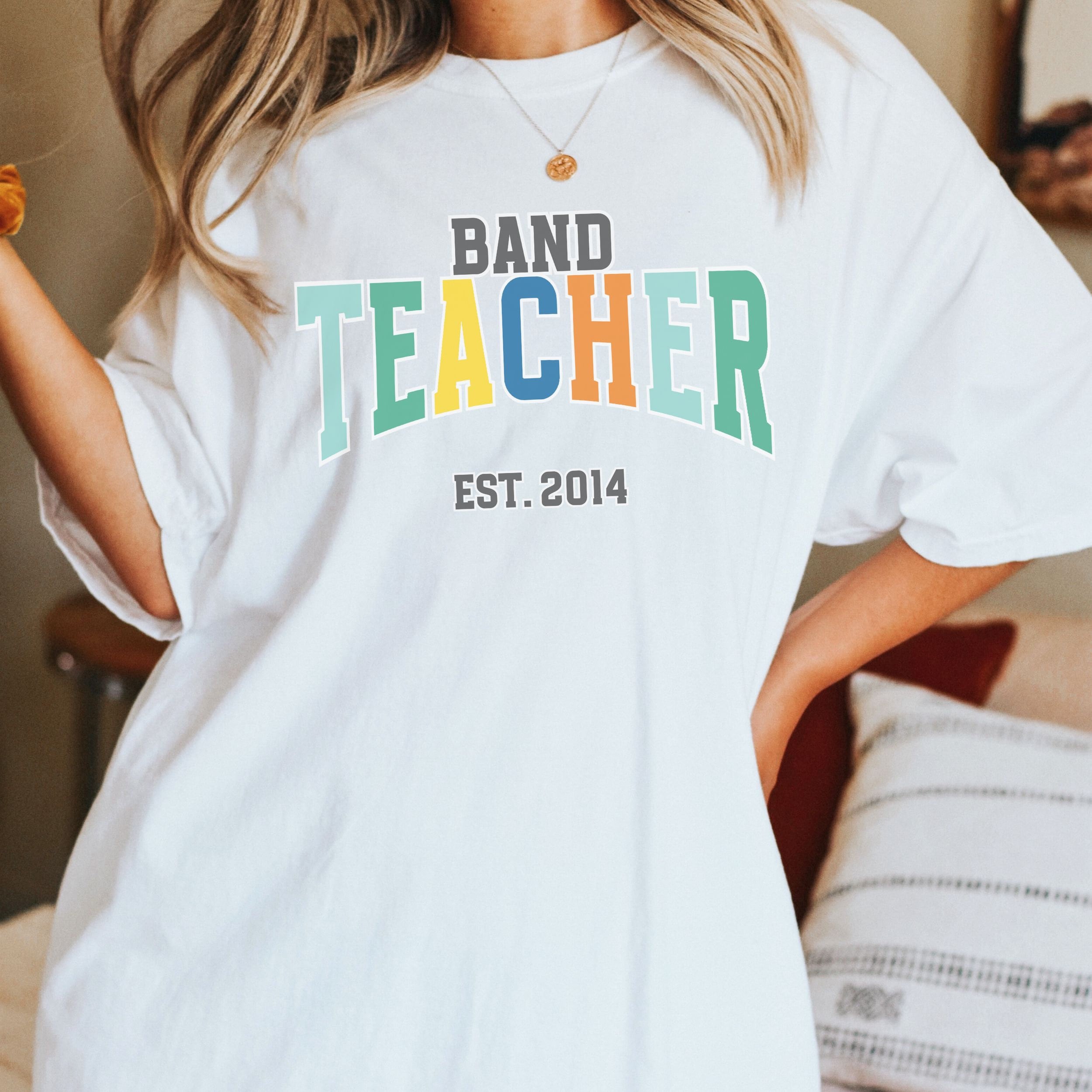 Custom Band Teacher Shirt Retro Collegiate Band Director Tee - Etsy