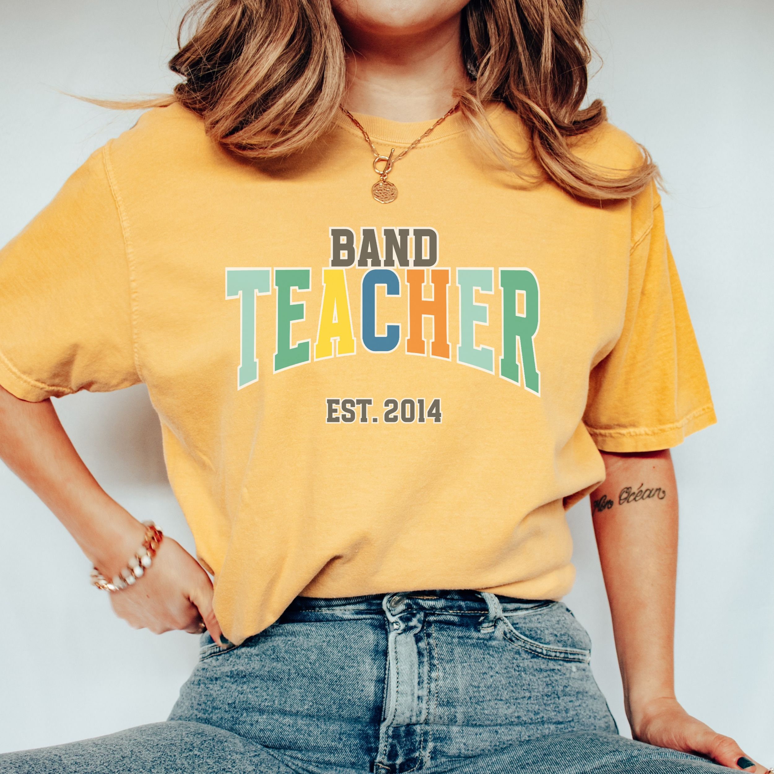 Custom Band Teacher Shirt Retro Collegiate Band Director Tee - Etsy