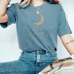 Celestial Shirt Moon T Shirts Moon Graphic T Shirt Moon Phase Astrology ...
