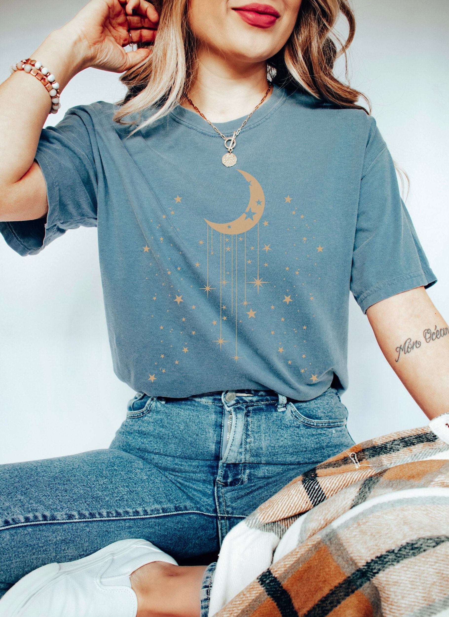 Celestial Shirt Moon T Shirts Moon Graphic T Shirt Moon Phase Astrology ...