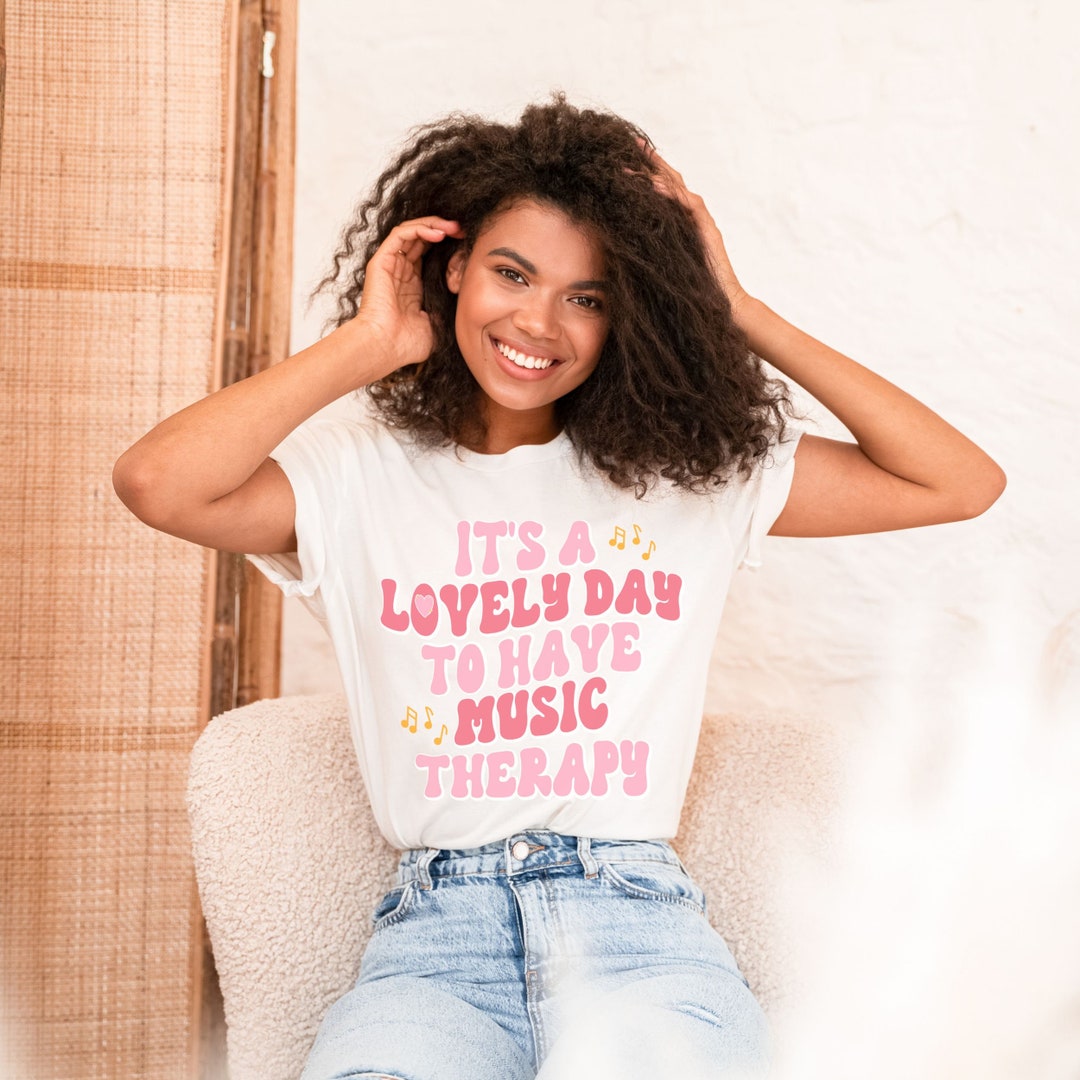 Music Therapy Valentine's Day Shirt, Lovely Day Music Therapy Gift for ...