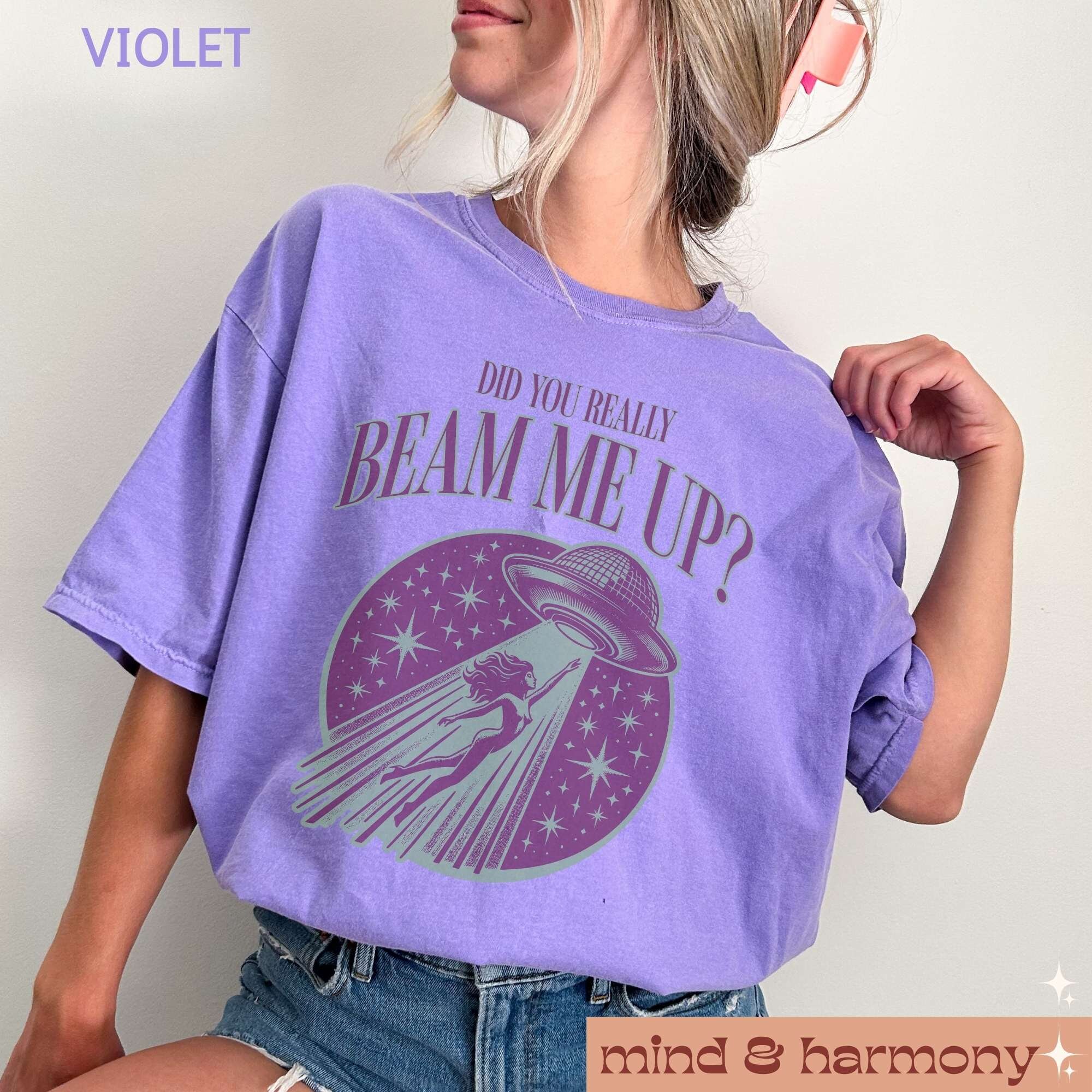 Beam Me up Comfort Colors Shirt, Swift Fan Tee UFO Graphic Tshirt ...