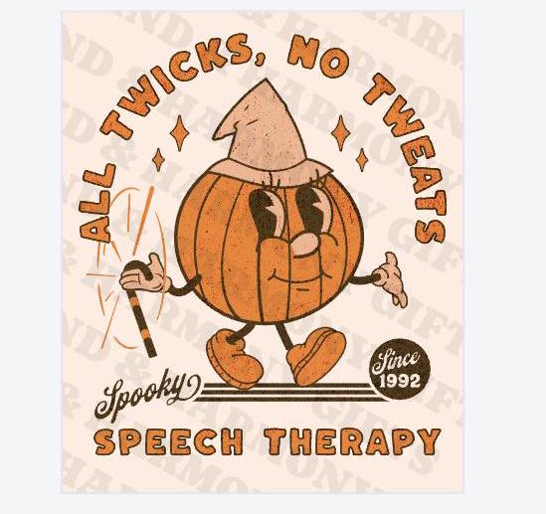 Speech Therapy Halloween PNG, Speech Language Pathologist Digital File ...