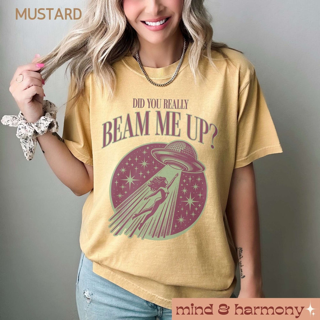 Beam Me up Comfort Colors Shirt, Swift Fan Tee UFO Graphic Tshirt ...