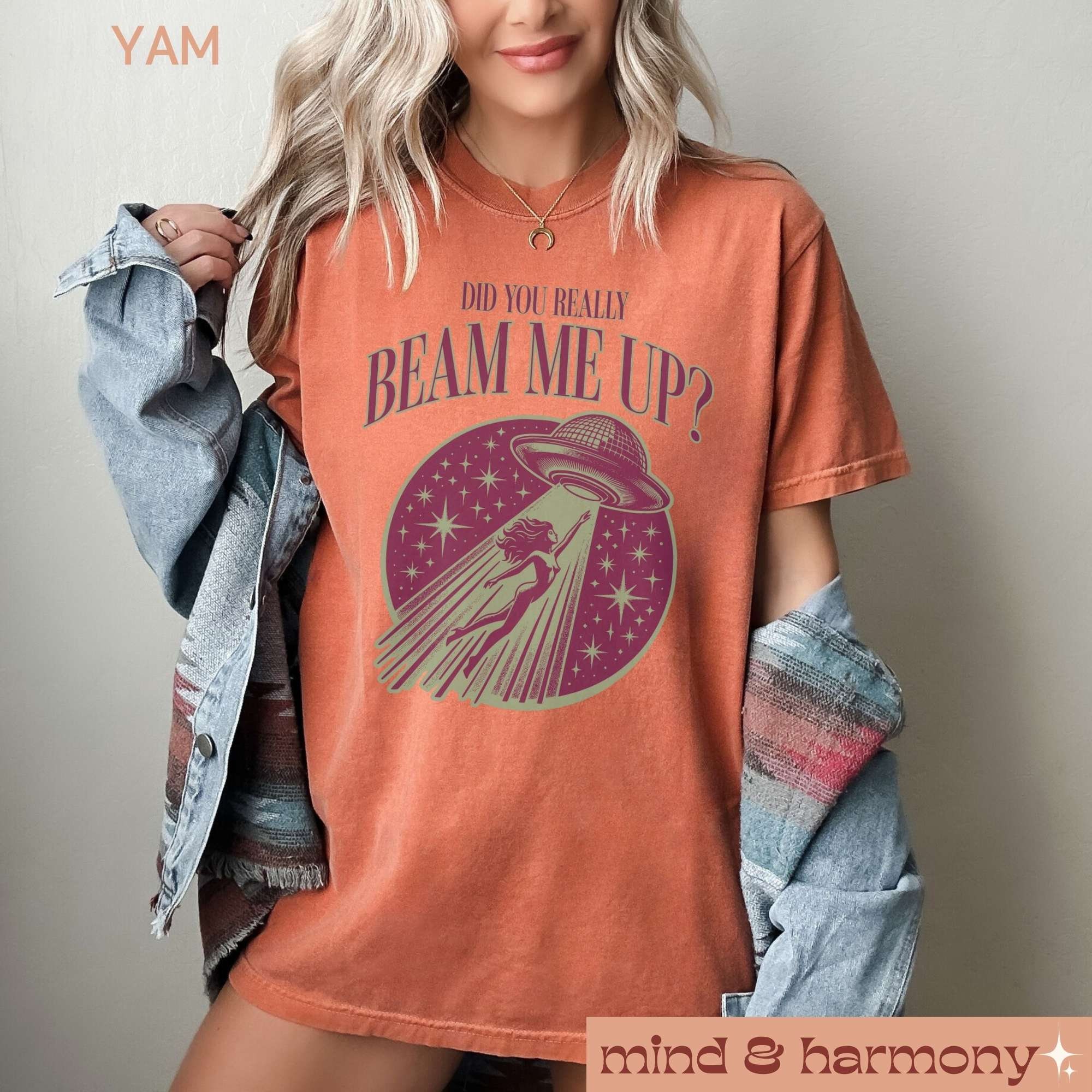Beam Me up Comfort Colors Shirt, Swift Fan Tee UFO Graphic Tshirt ...