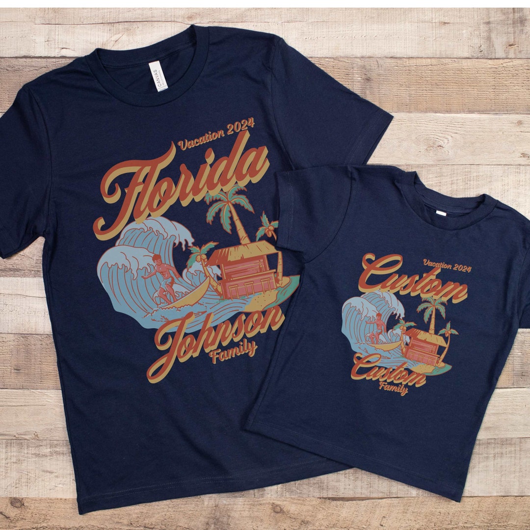Florida Family Beach Vacation Shirts, Reunion Tshirts Vacay Matching ...