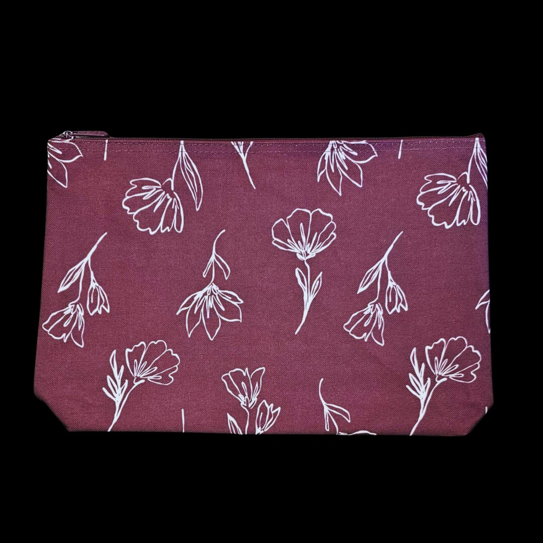 Thirty-one Zipper Pouch Sketched Floral - Etsy