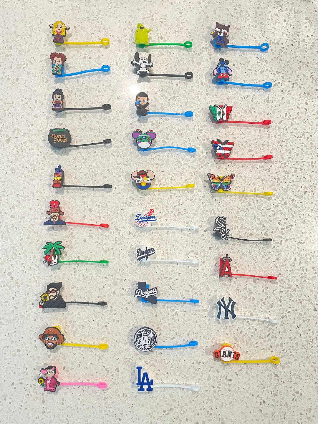 Straw Covers, Straw Buddies, Straw Charms, Villain Straw Covers, Concha ...