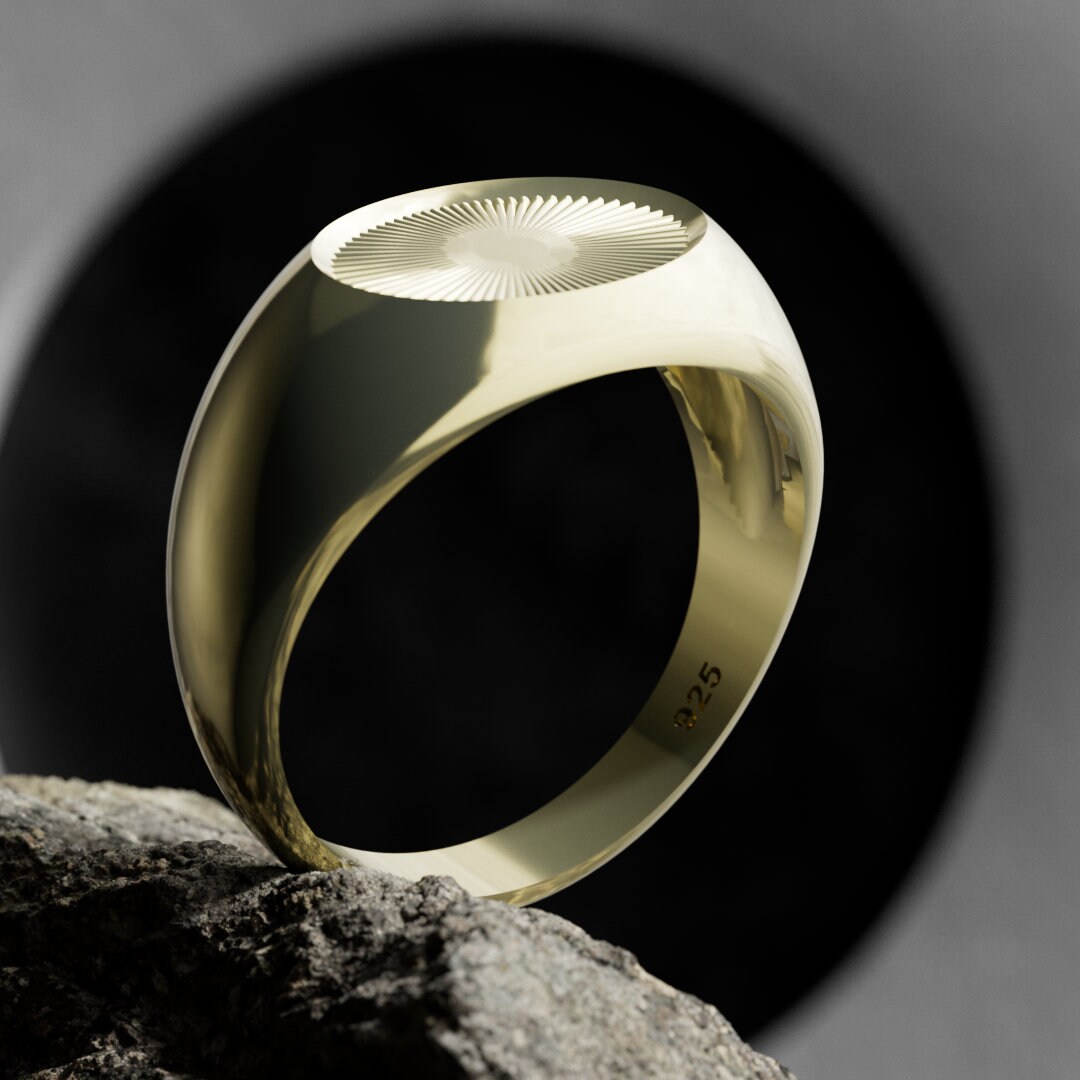 Signet Ring for Men and Women-personalized Symbol Ring-custom Letter ...