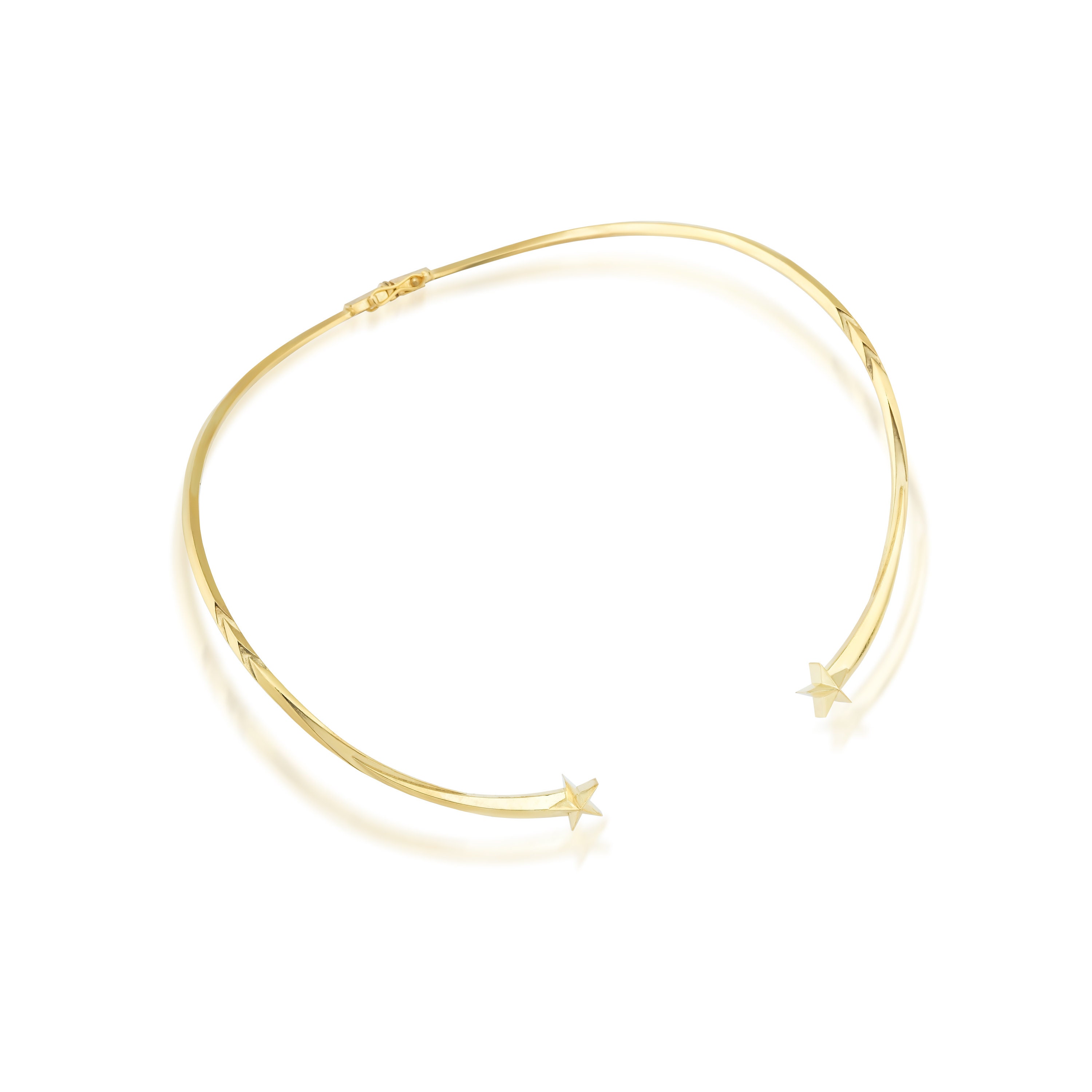 Handmade Sterling Silver Collar Choker Necklace With a Star Bridal ...