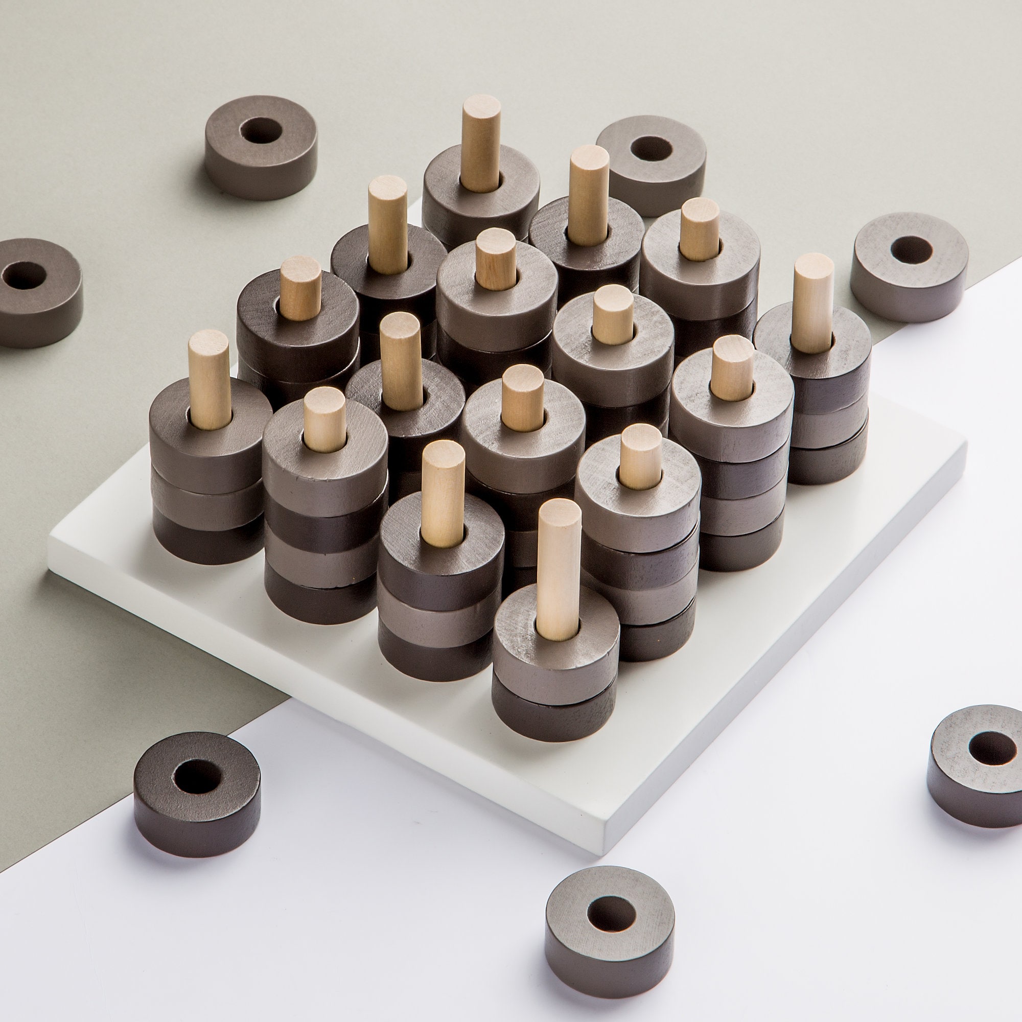 Connect Four Game 3D, Four in Line 3-dimensional Game, Vintage Bead ...