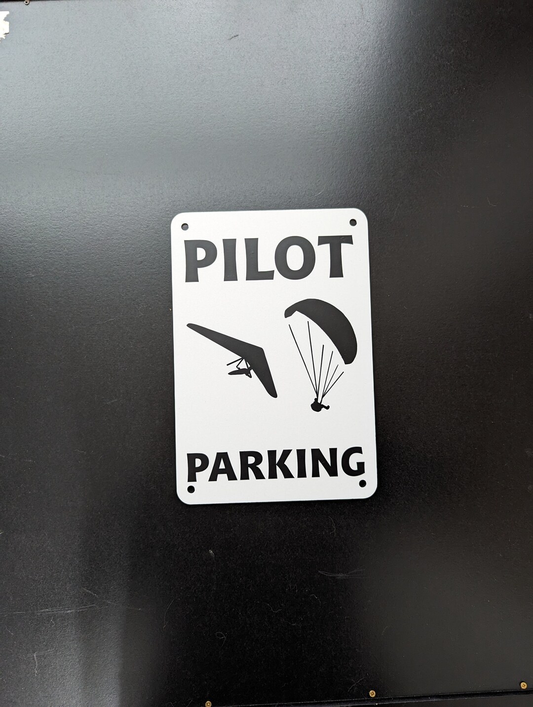 Pilot Parking Sign, Hang Gliding, Paragliding, Soaring, Glider, Pilot ...