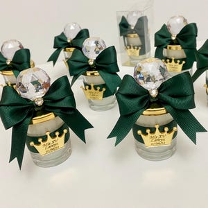 Crown Quinceanera Party Favors, Mis Quince Favors, Green Sweet 16 ...