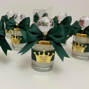 Crown Quinceanera Party Favors, Mis Quince Favors, Green Sweet 16 ...