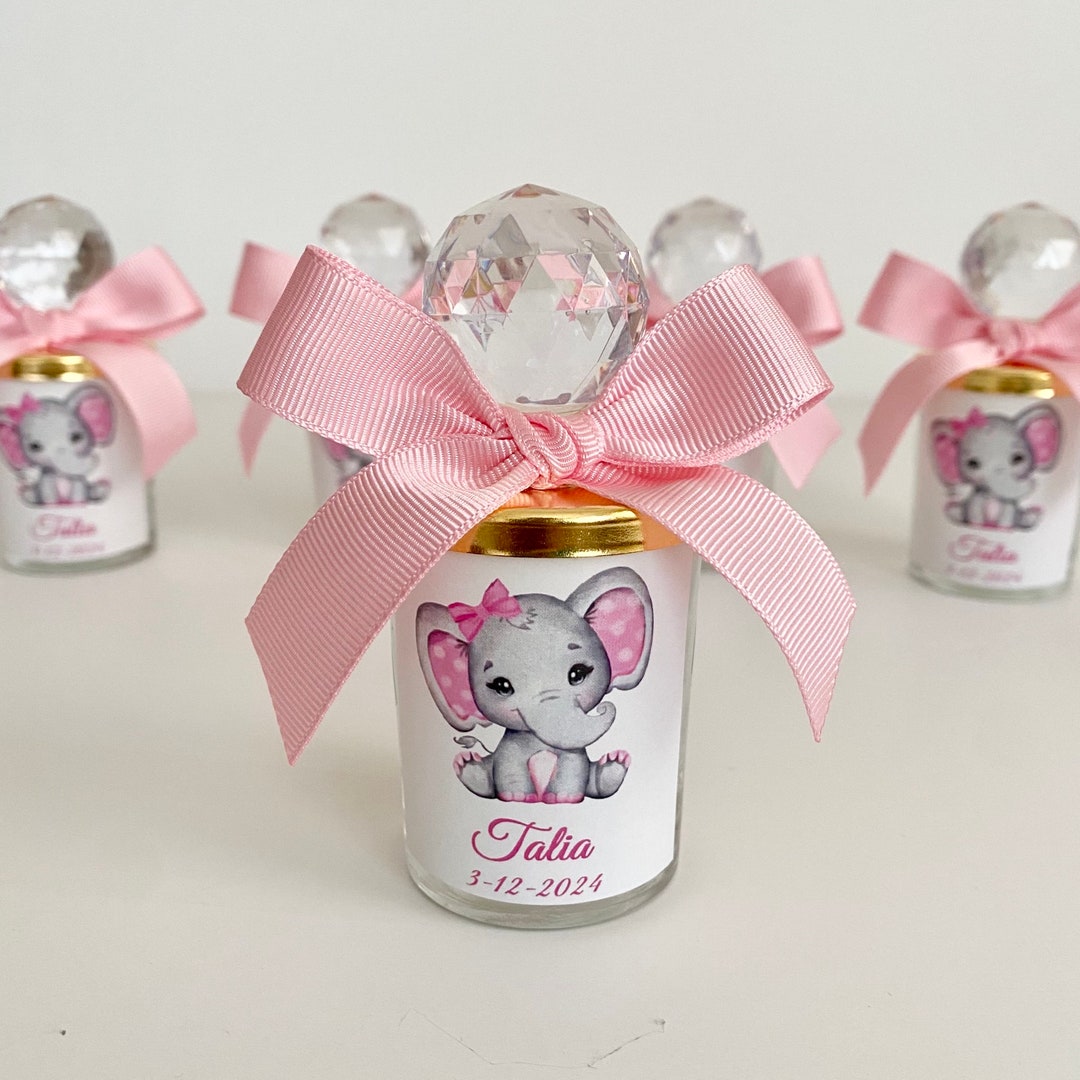 Elephant Baby Shower Candle Favors, Baby Shower Favors, Shot Glass Baby ...