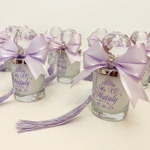 Lilac Purple Candle Favors - Wedding Favors, Baby Shower Bridal Shower ...