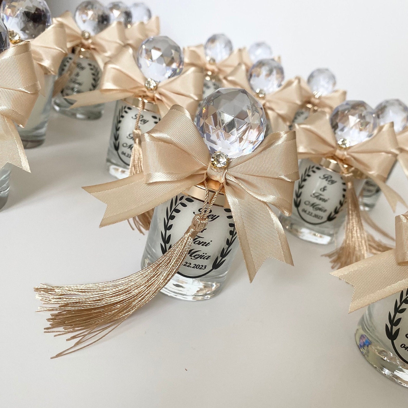 Elegant Candle Favor, Luxury Candle Favor, Unique Wedding Favors ...